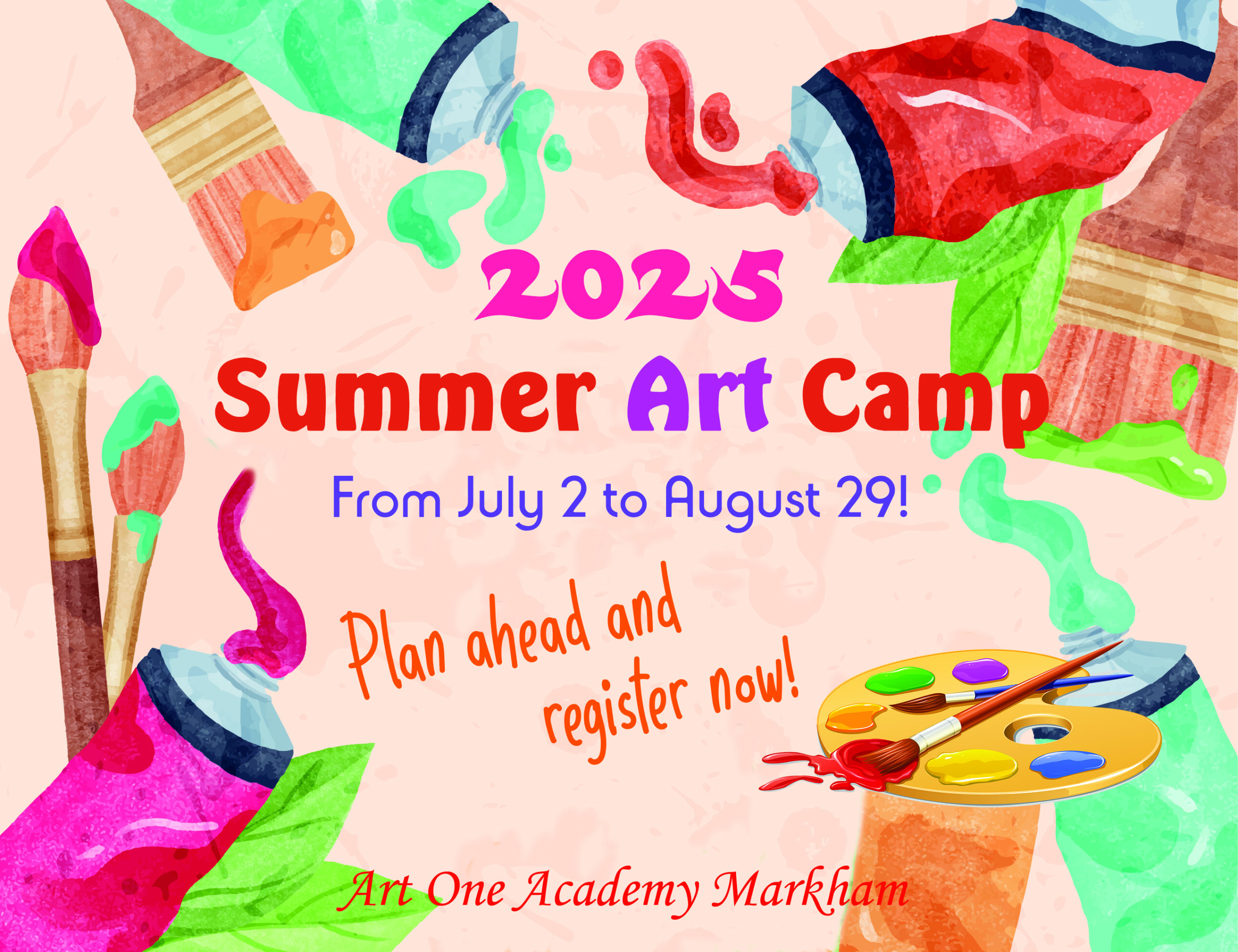Summer Camp 2025 at Art One Academy Markham! | Art One Academy